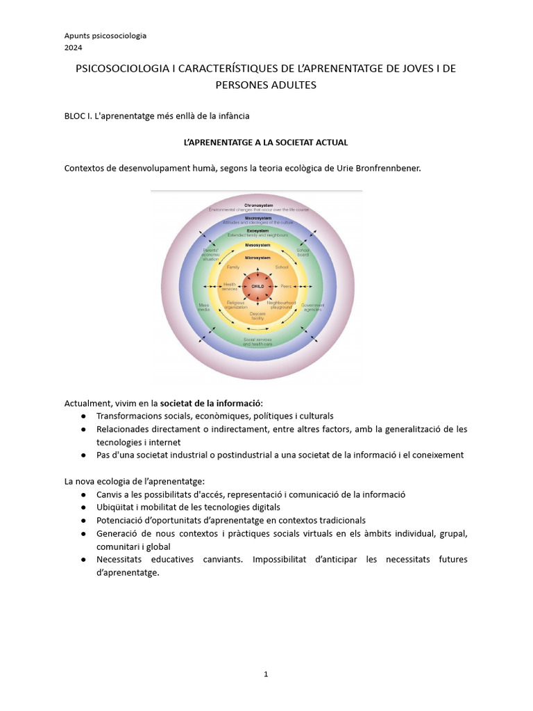 PSICOSOCIOLOGIA Apunts | PDF