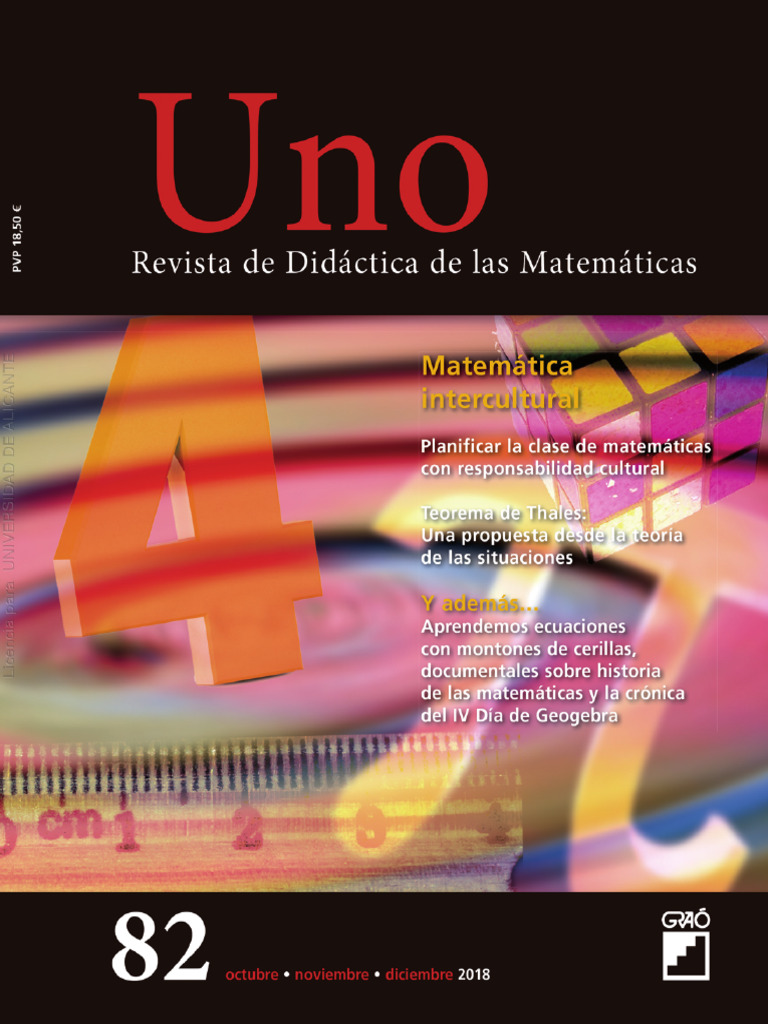 Revista Uno 082 Octubre 18 Matematica Intercultural Un082 | PDF ...