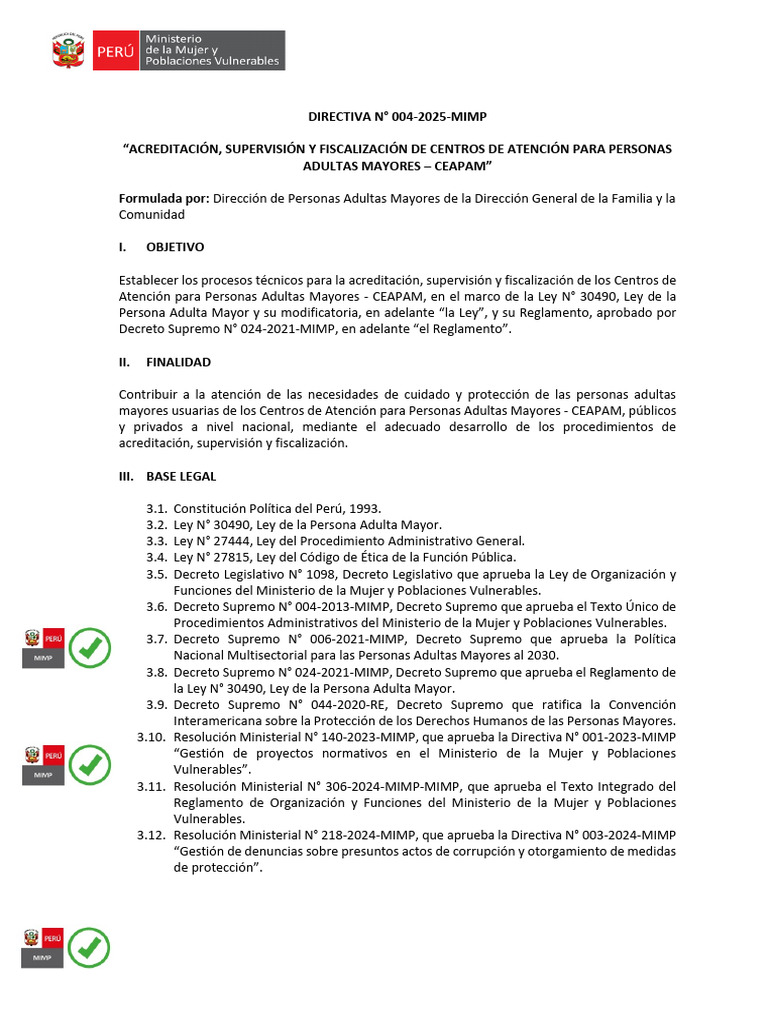 Anexo de La RM N d000210 2025 Mimp DM | PDF | Regulación | Adopción