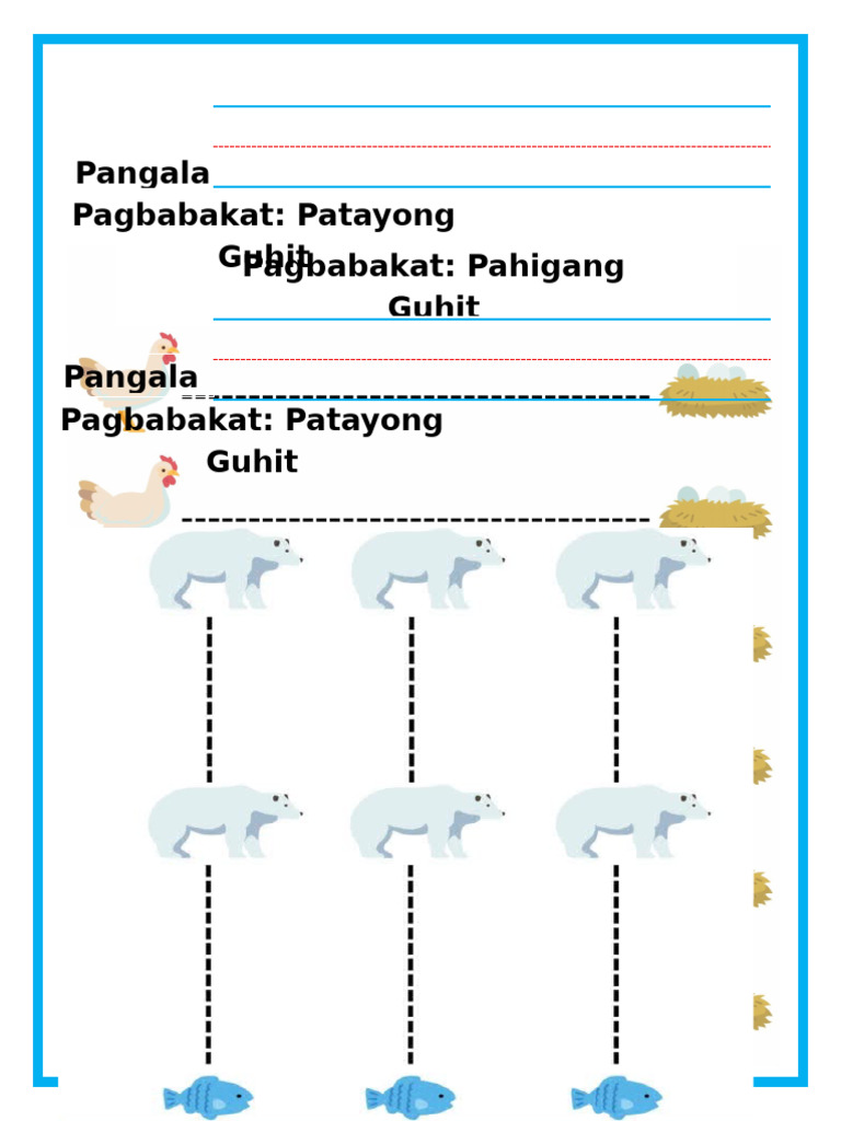 Pagbabakat: Patayong Guhit Pangala | PDF