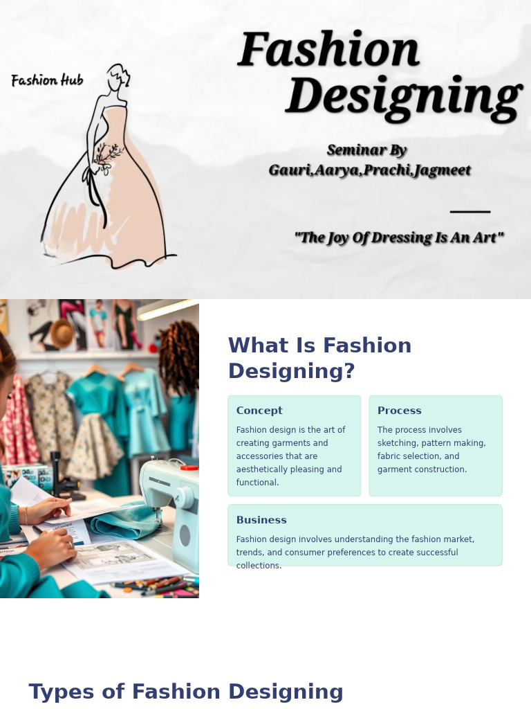 Unlocking Creativity The World of Fashion Designing | PDF | Fashion ...