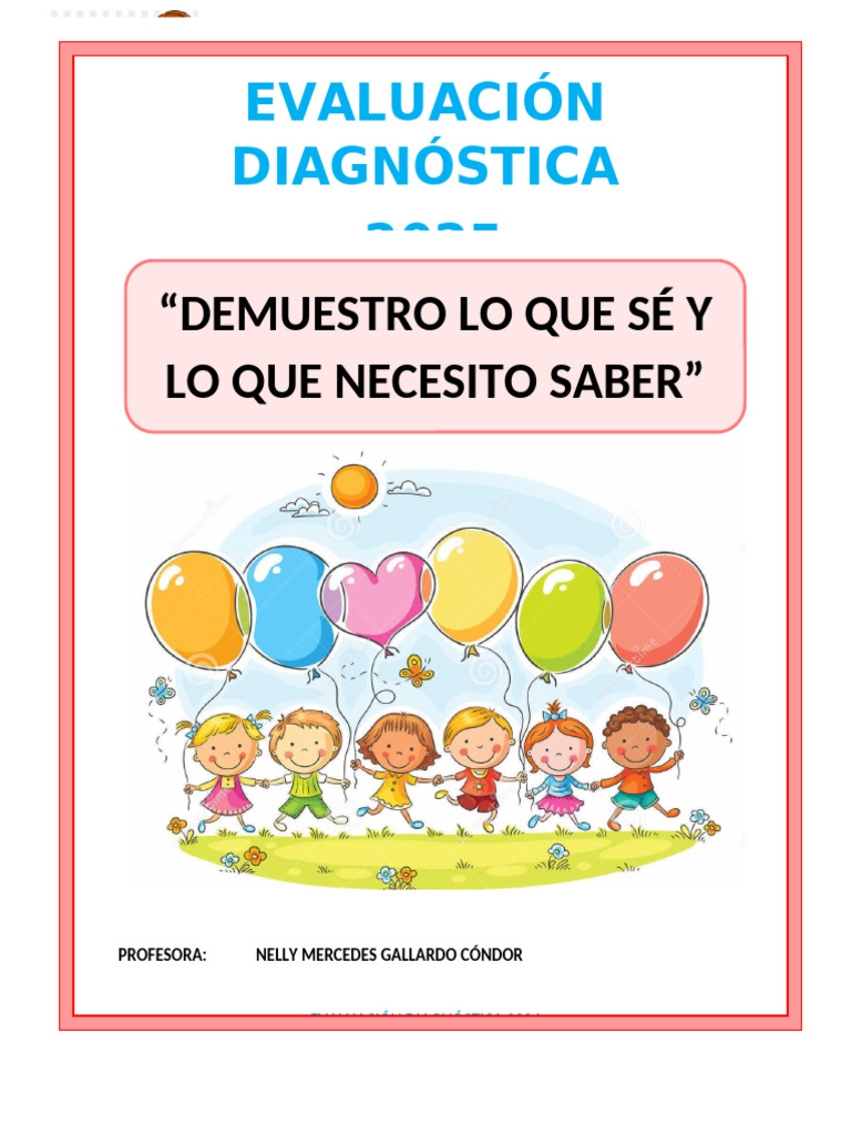 Evaluación Diagnóstica Inicial 2025 | PDF | Evaluación | Aprendizaje