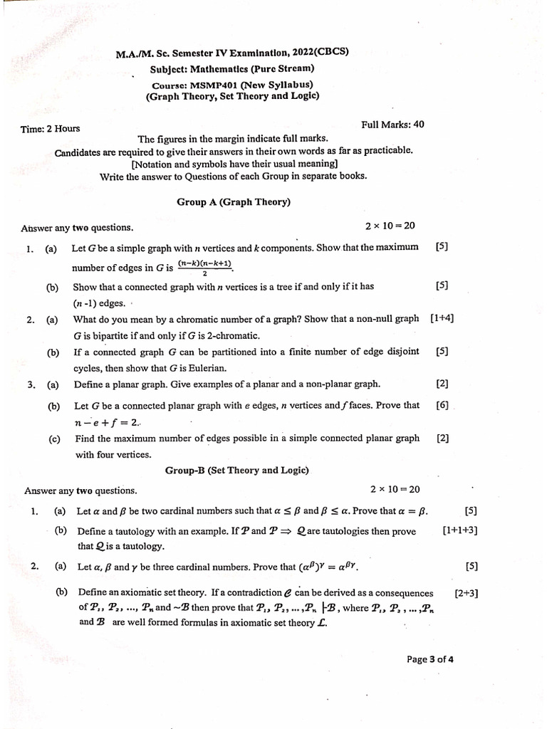 2022 4th Sem Question | PDF