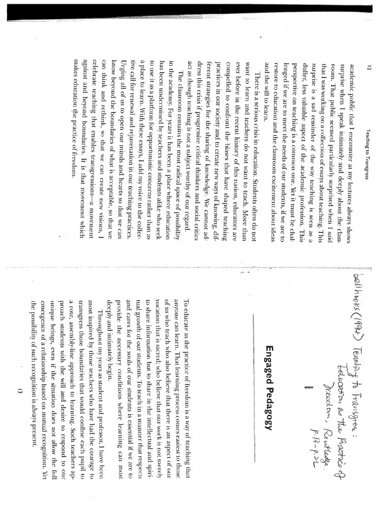 Engaged Pedagogy | PDF