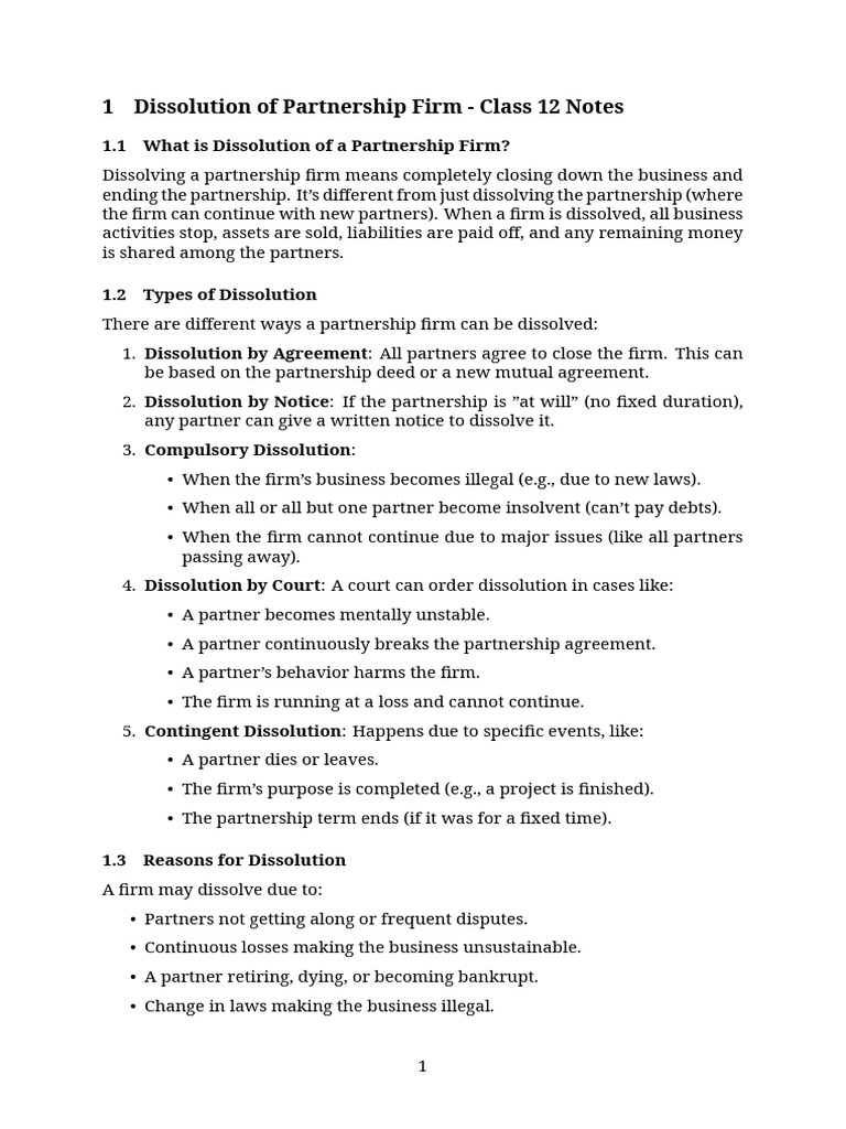 Dissolution of Partnership Firm | PDF | Debits And Credits | Partnership