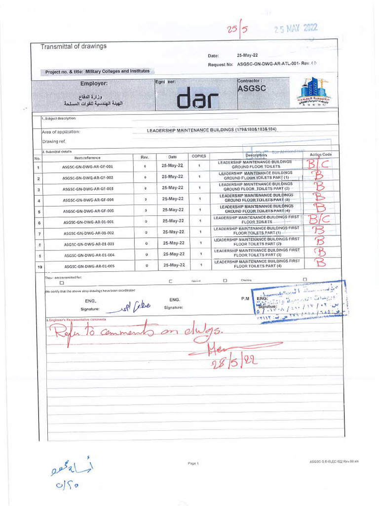Asgsc DWG Ar 001 Rev.00 | PDF