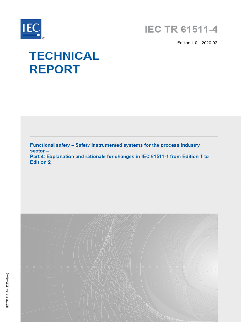 Changes in IEC 61511-1 Explained | PDF | International Electrotechnical ...