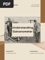 Moving Coil Galvanometer With Diagram | PDF