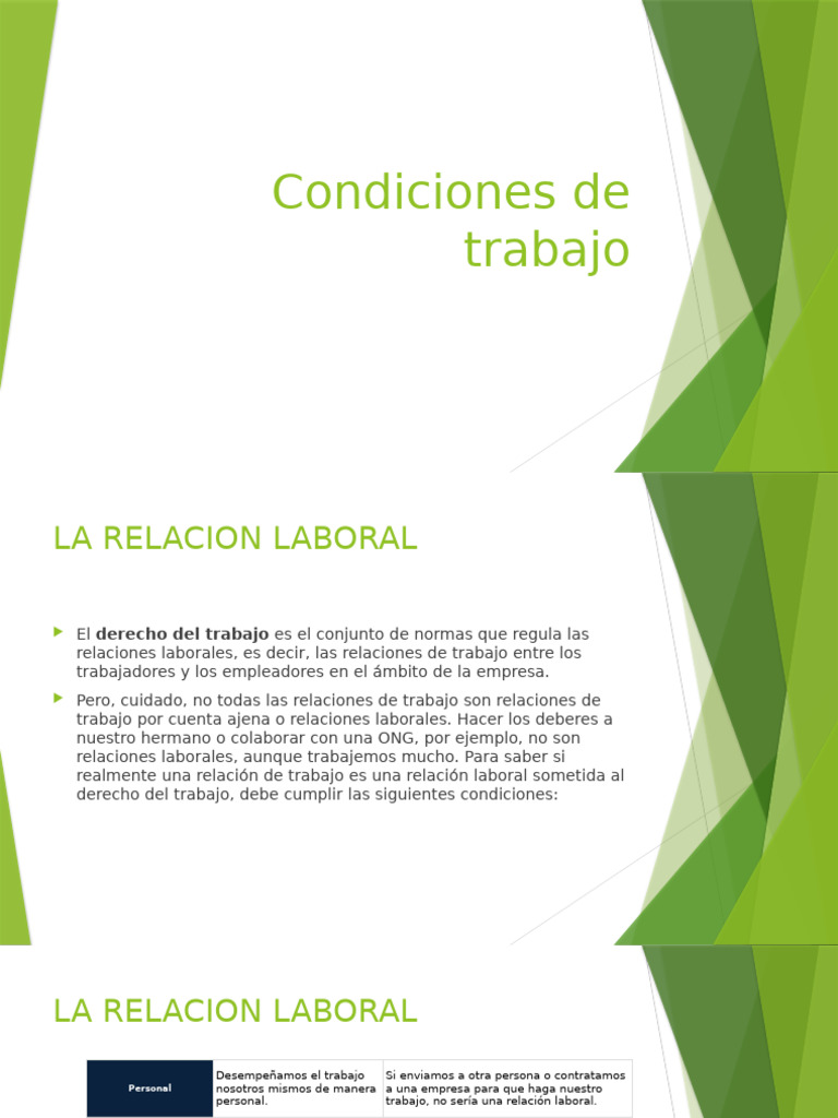 Condiciones de Trabajo | PDF | Derecho laboral | Acuerdo colectivo