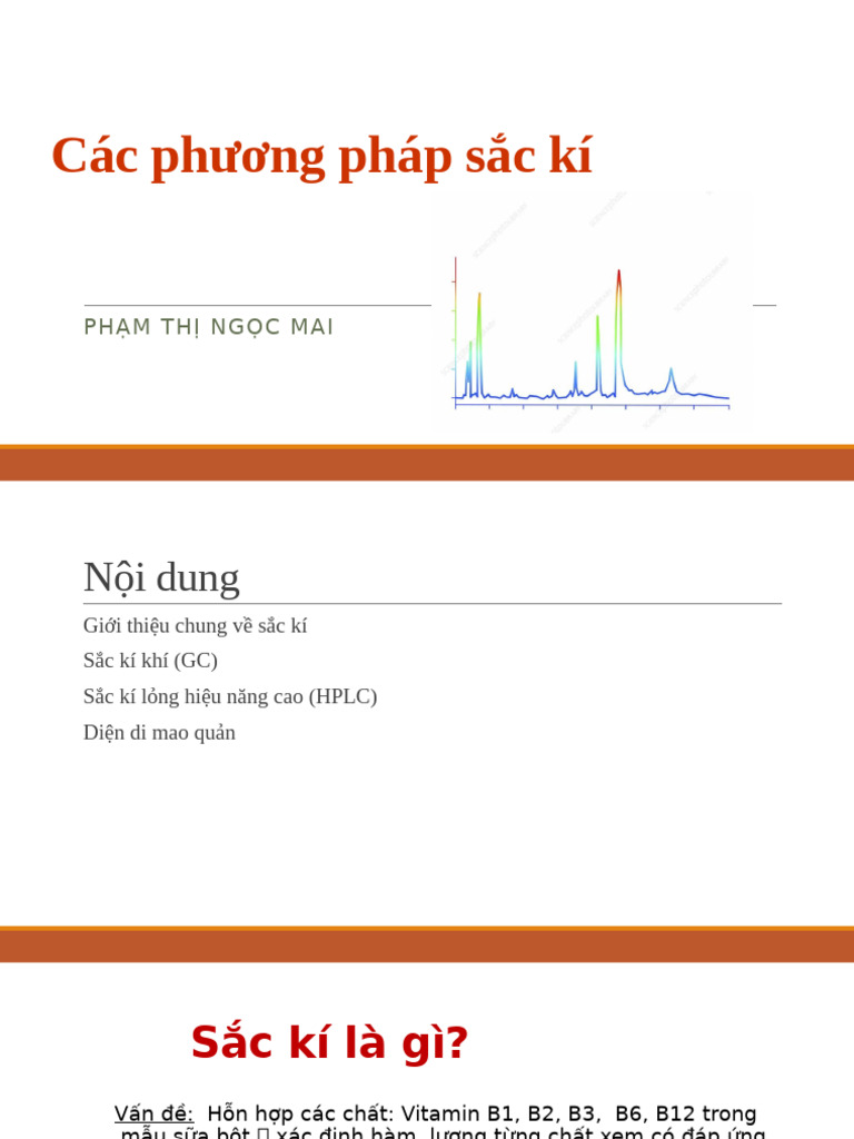 Các Phương Pháp Sắc Kí | PDF
