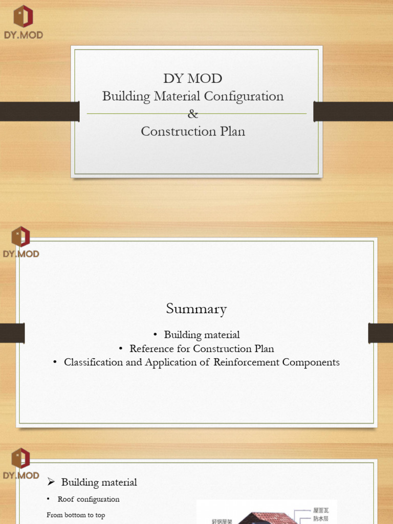 Building Material & Construction Plan Guide | PDF | Beam (Structure) | Roof