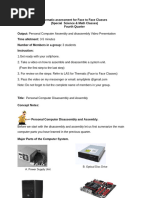 Introduction To PC Assembly and Disassembly | PDF | Personal Computers ...