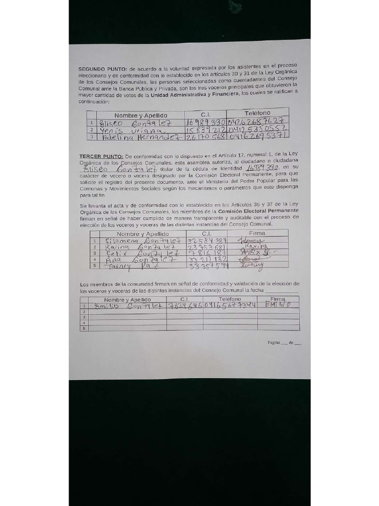 Acta San Luis Bolivariano | PDF