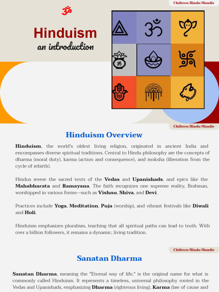 Hinduism: An Overview of Sanatan Dharma | PDF | Moksha | Brahman