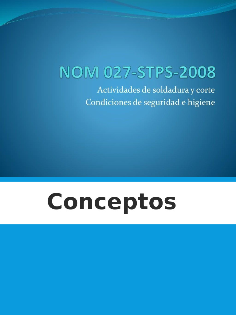 nom-027-stps2008 | PDF