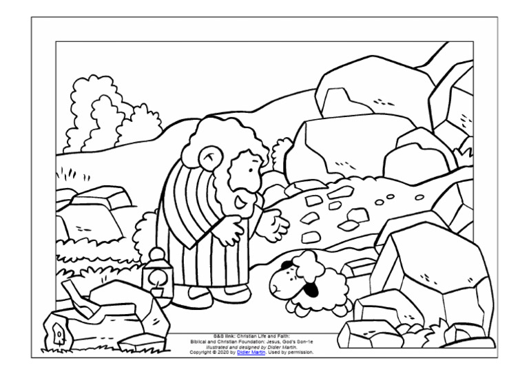 952 Coloring Page Parables of Jesus The Lost Sheep | PDF