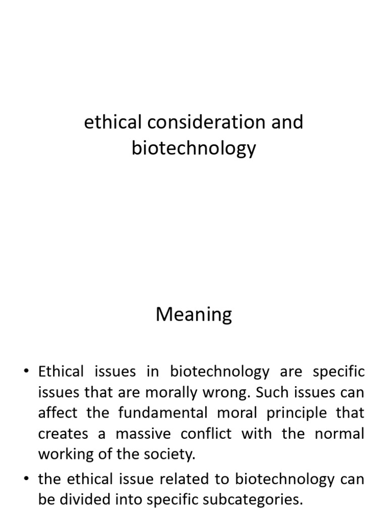 Lecture 3 - Ethical Consideration | PDF | Biotechnology | Mutation