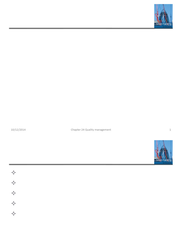 Ch24 Quality Management | PDF | Class (Computer Programming) | Inheritance (Object Oriented ...