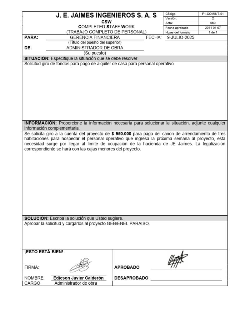 CSW Fondos para Hospedaje | PDF