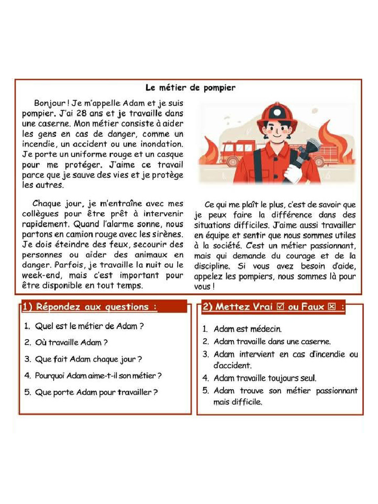 Le Métier De Pompier.jpg | PDF