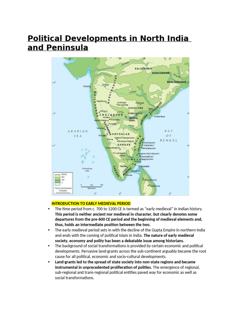 Political Developments in North India and Peninsula | PDF