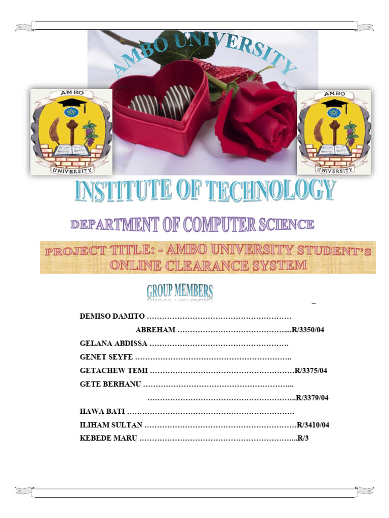 Ambo University Clearance List 2007 | PDF