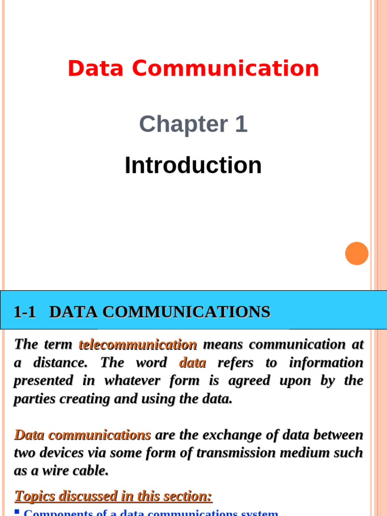 Data Communication Chpter 1 | PDF | Duplex (Telecommunications ...