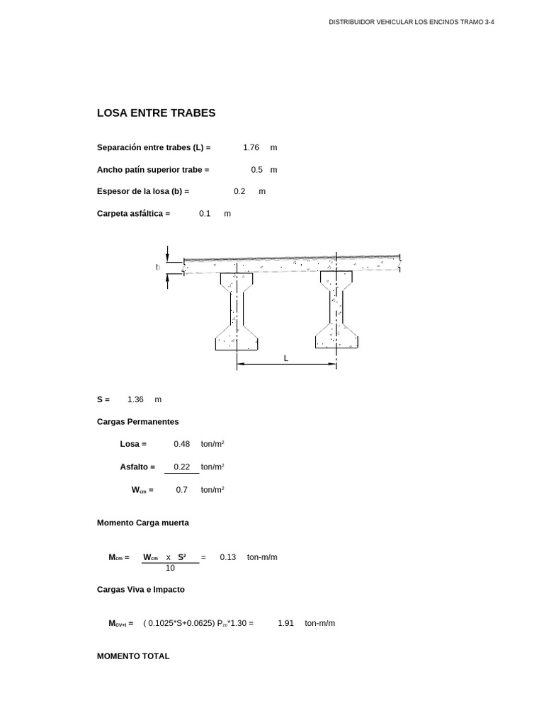 Losa Entre Trabes | PDF
