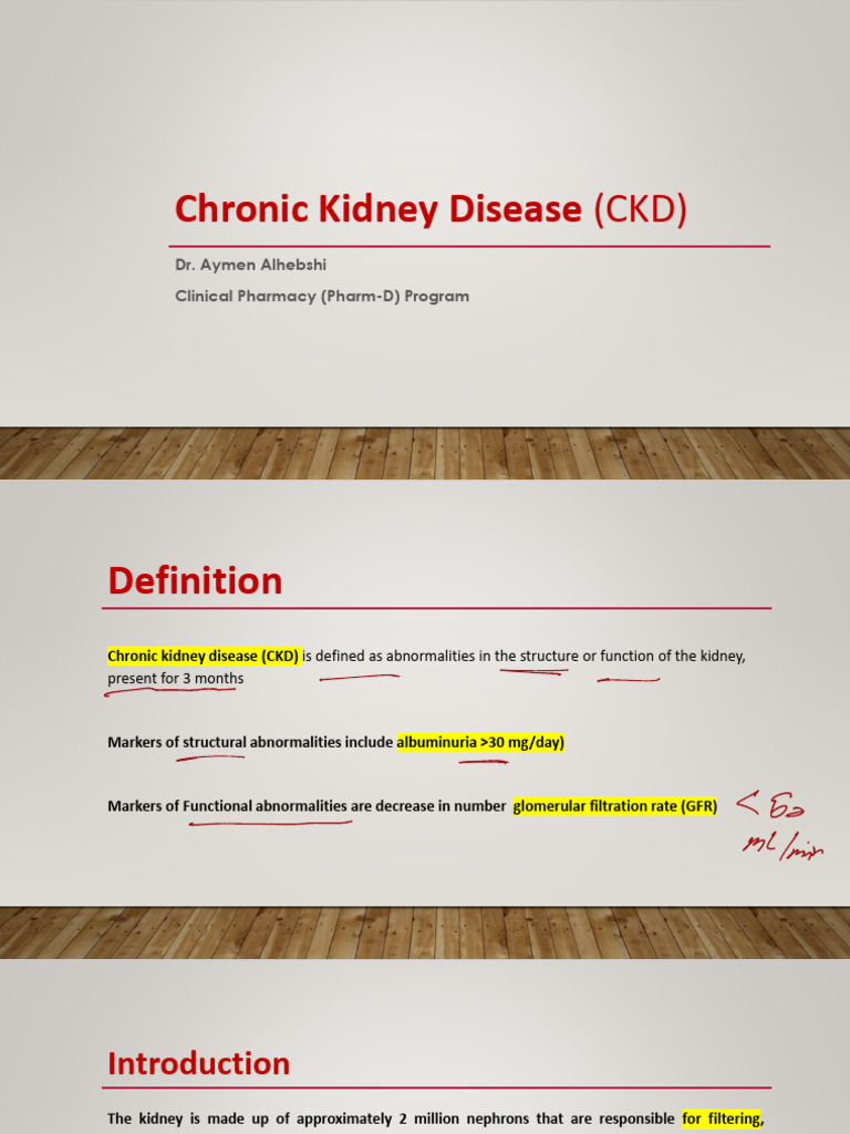 CKD Management Pharmacotherapy | PDF | Creatinine | Chronic Kidney Disease