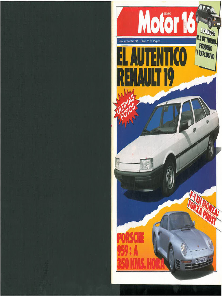 Revista Motor 16 14-9-85 | PDF