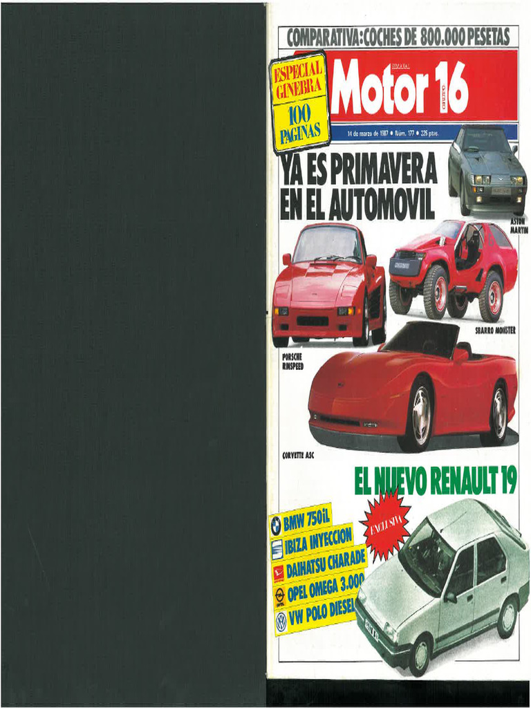 Revista Motor 16 14-3-87 | PDF