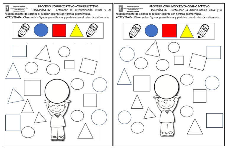 Guia - Tarea - Colores y Figuras Geometricas | PDF