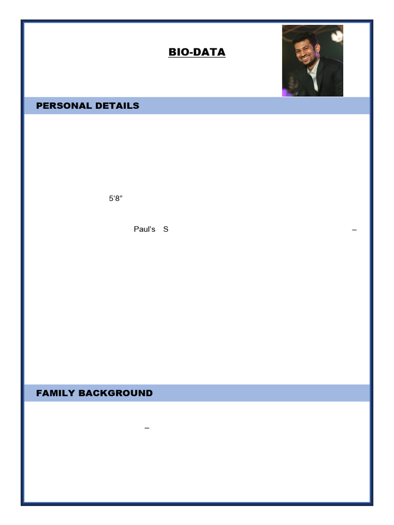 Mayank Biodata (With Time) | PDF