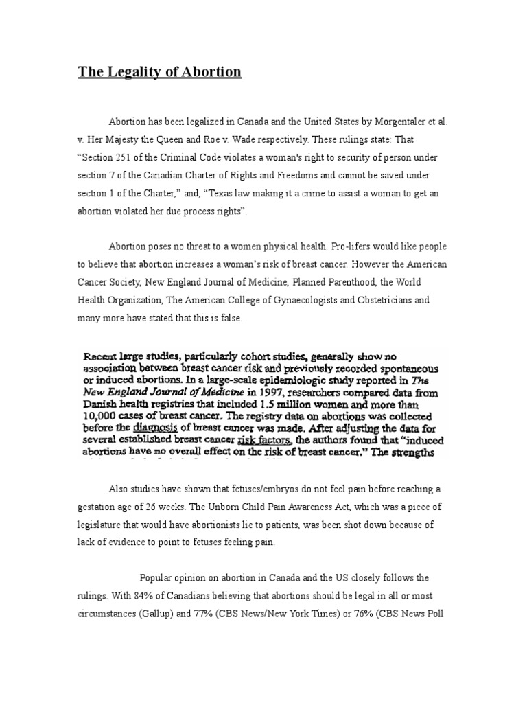 Abortion Paper (Pro-Choice) | PDF | Abortion | Reproductive Rights