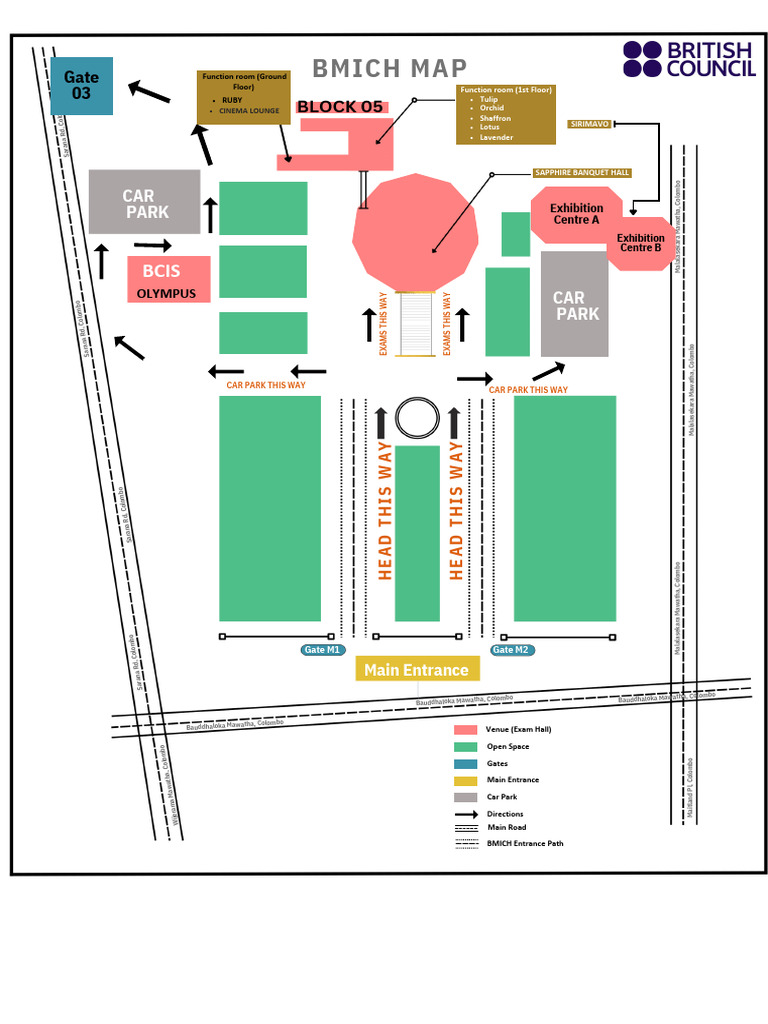 BMICH Map Updated | PDF