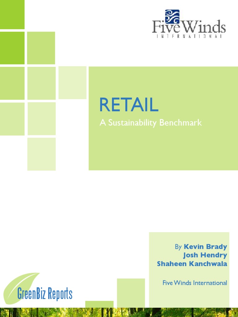 Retail - A Sustainability Benchmark Five WindsLR | PDF | Sustainability ...