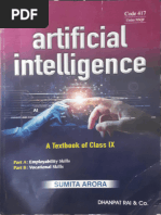 Class 10 Artificial Intelligence Book by Sumita Arora | PDF