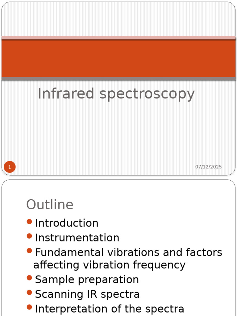 Infrared Spectroscopy Overview Guide | PDF | Infrared Spectroscopy ...