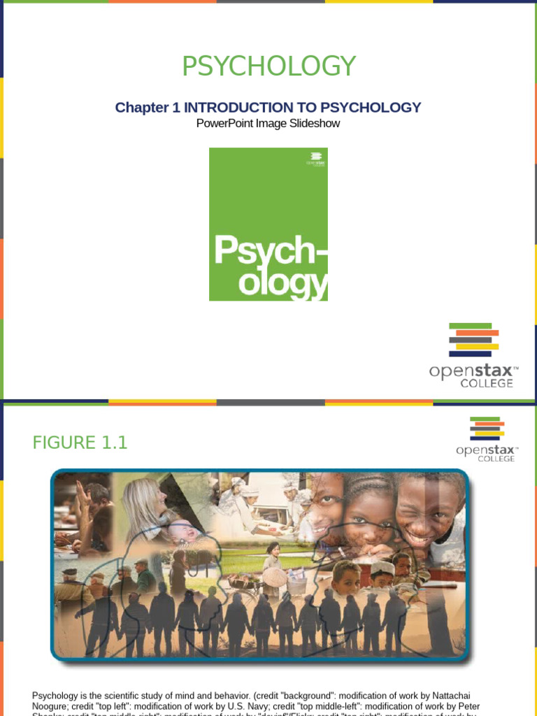 OpenStax Psychology CH01 | PDF | Psychotherapy | Psychoanalysis
