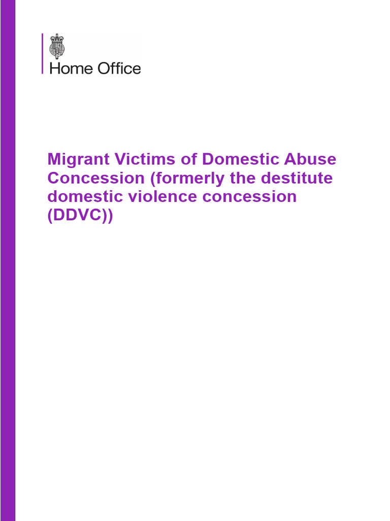 Migrant Domestic Abuse Concession Guide | PDF | Human Migration ...