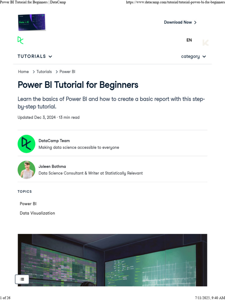 Power BI Beginner's Step-by-Step Guide | PDF | Microsoft Excel ...