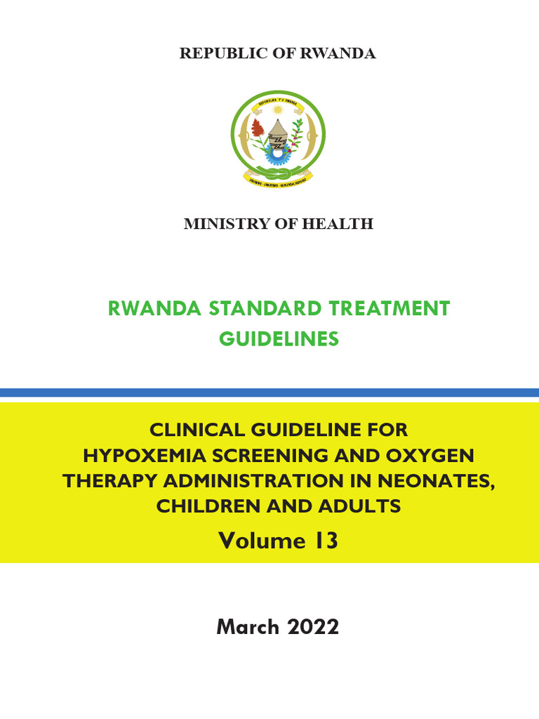 Volume 13 - Oxygen Use Guidelines - FV | PDF | Respiratory Diseases ...