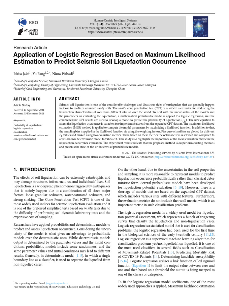 Aplication of Logistic Regression | PDF | Logistic Regression | Statistical Classification
