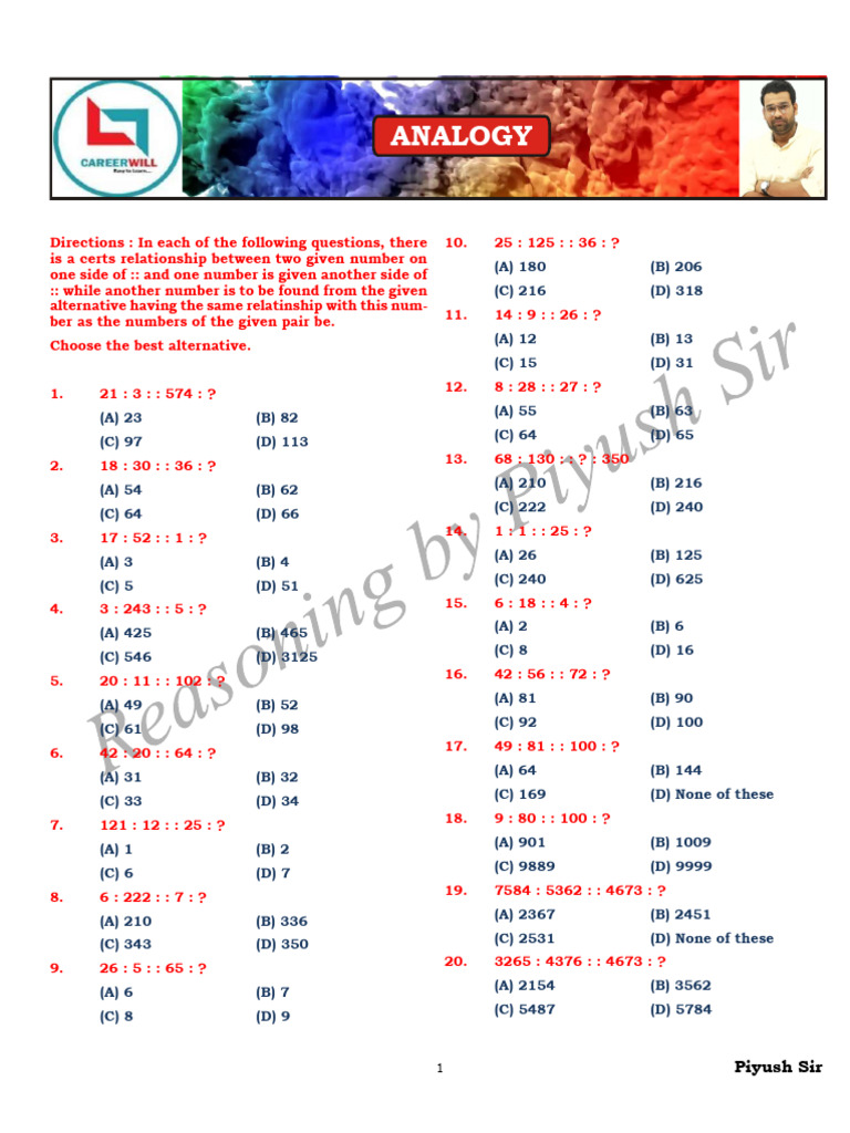 Analogy Similarity | PDF