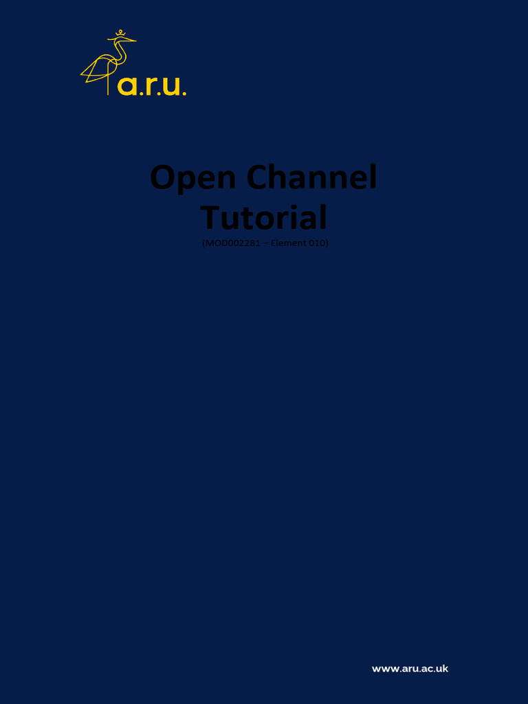 Tutorial Q and A - Open Channel | PDF