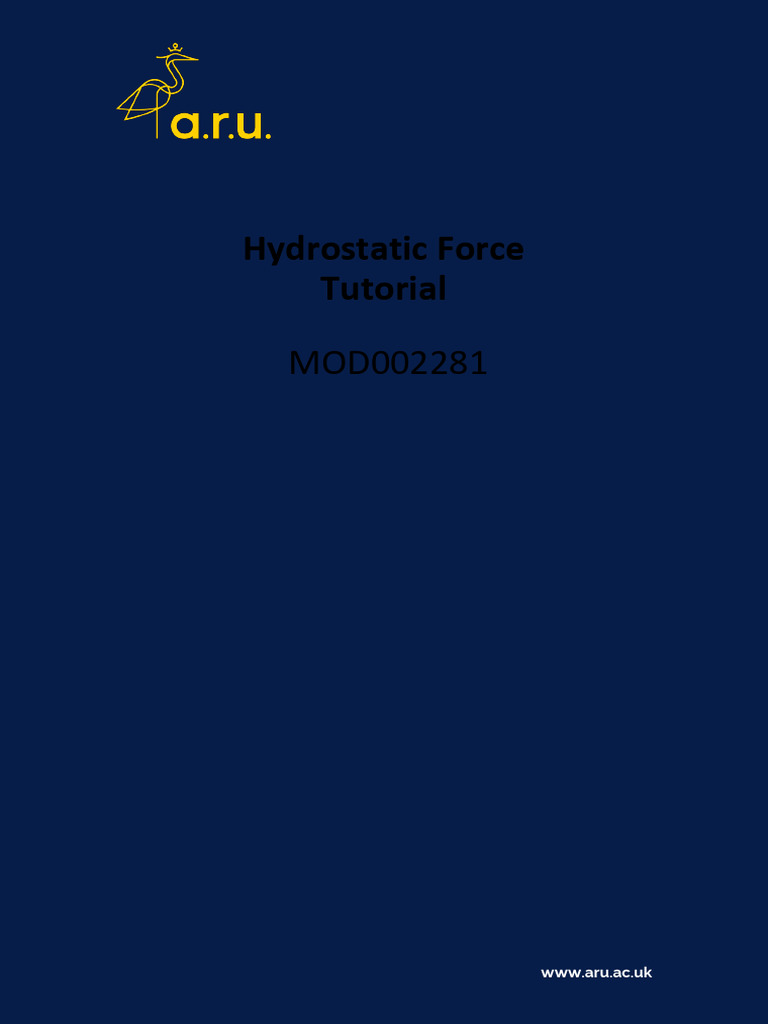 Tutorial+ +Hydrostatic+Pressure+and+Force+ +questions | PDF | Force ...