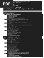 A Level Business Studies Revision Notes | PDF