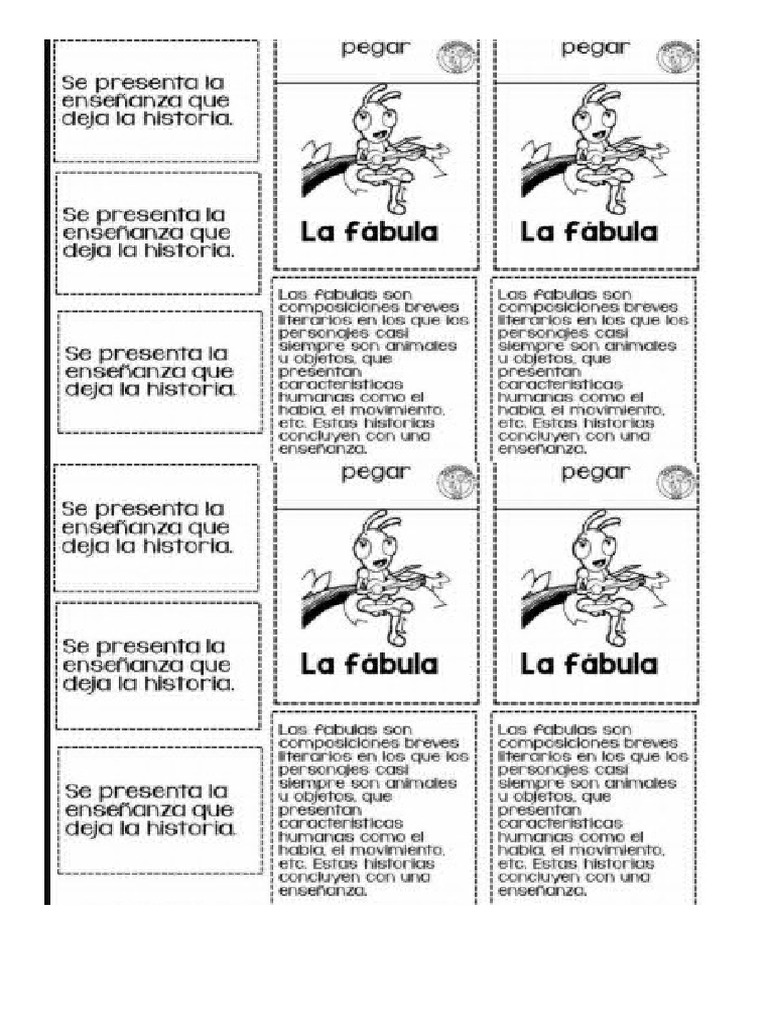 La Fabula La Cigarra y La Hormiga | PDF