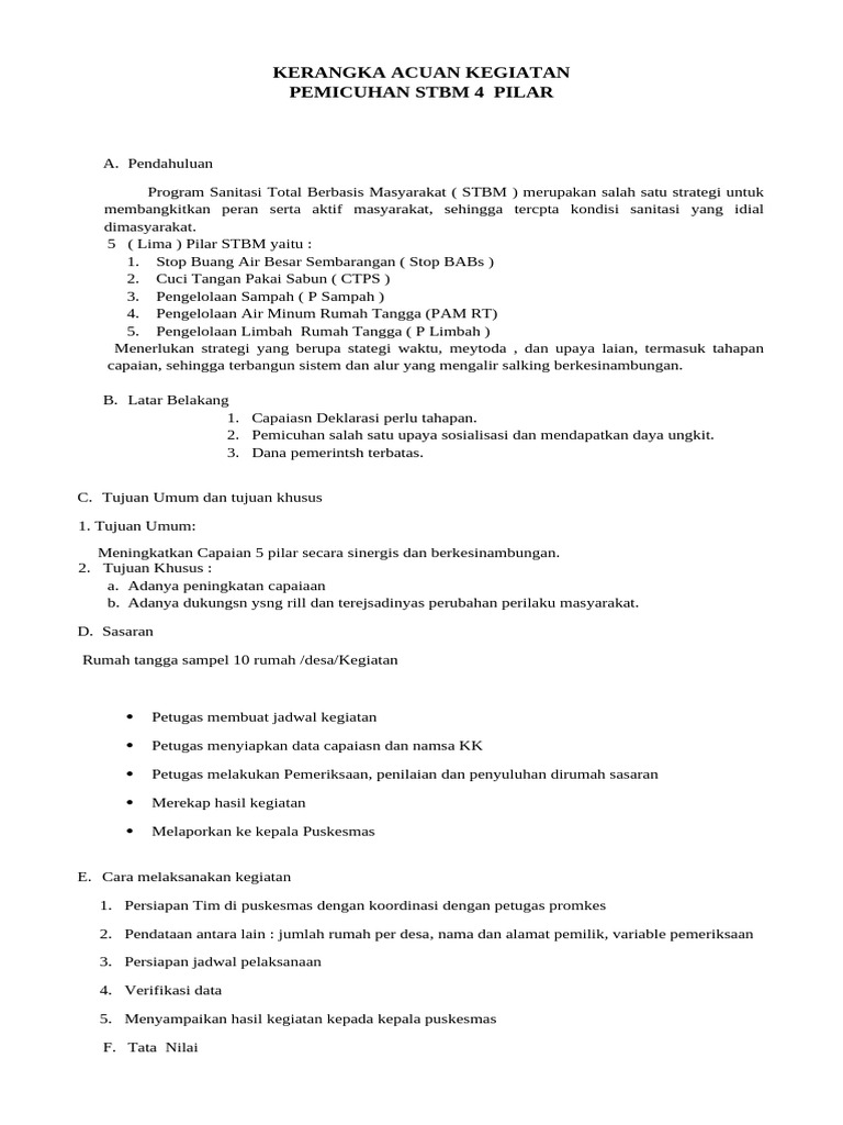 Kak Pemicuhan STBM | PDF