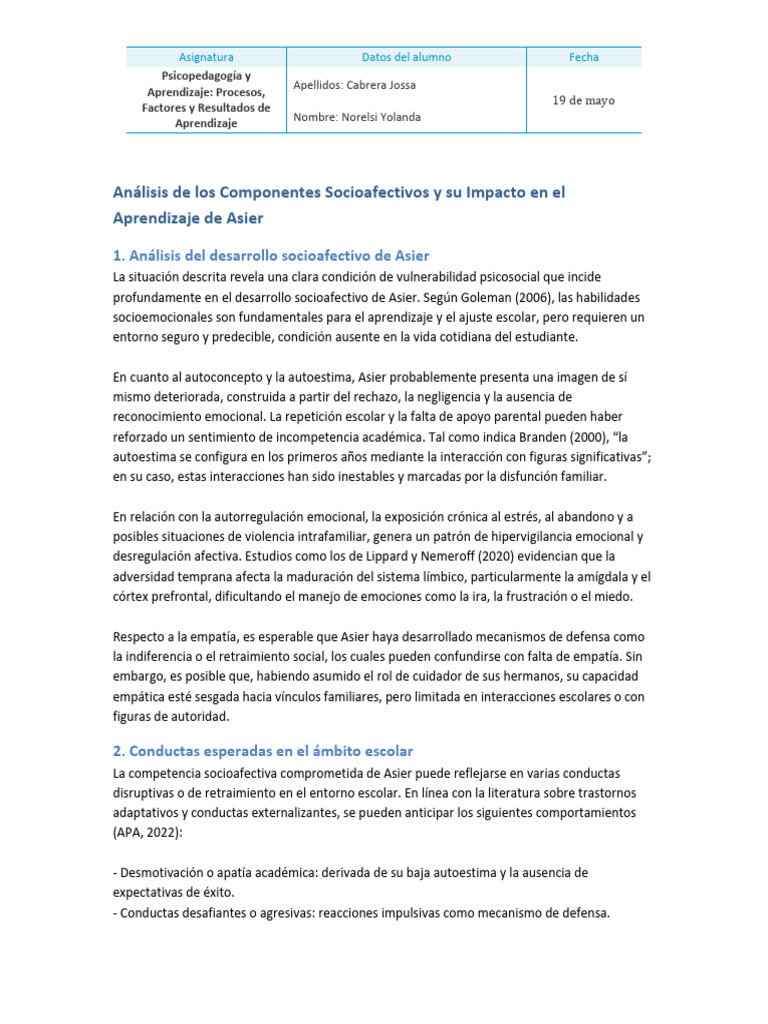 Socioafectividad | PDF | Las emociones | Aprendizaje